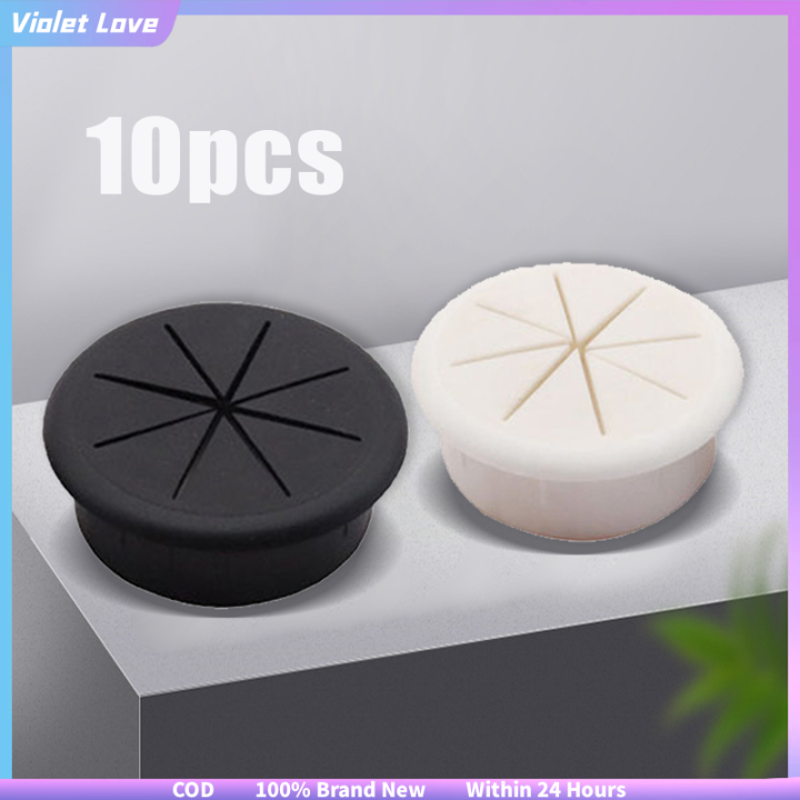 10Pcs Computer Table Wire Cable Hole Cover Desk Cord Grommets 50/60mm ...