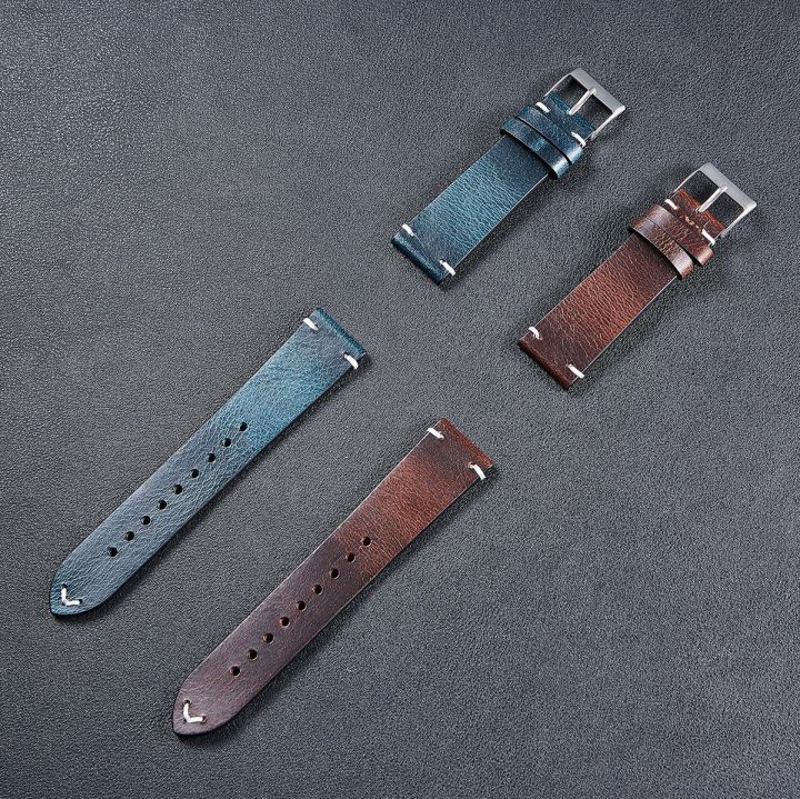 18mm 20mm 22mm Genuine Cow Leather Watchband Universal Watch ...