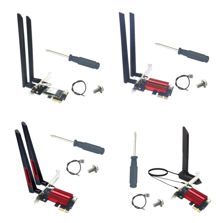 WiFi 7 Adapter 6400mbps Bluetooth-compatible 5.4 Networking Triple Band ...