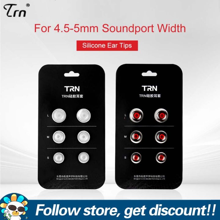 FAAEAL TRN Eartips 3 Pairs(6pcs) L M S Silicone Ear tips Ear Sleev ...