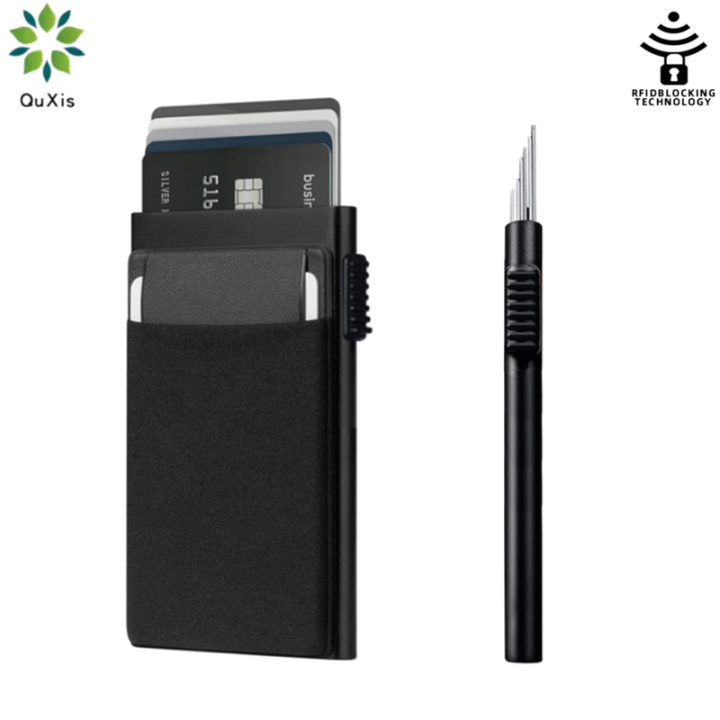 Quxis 2023 New's Anti-theft RFID Blocking New's Side Push Pop-Up ID ...