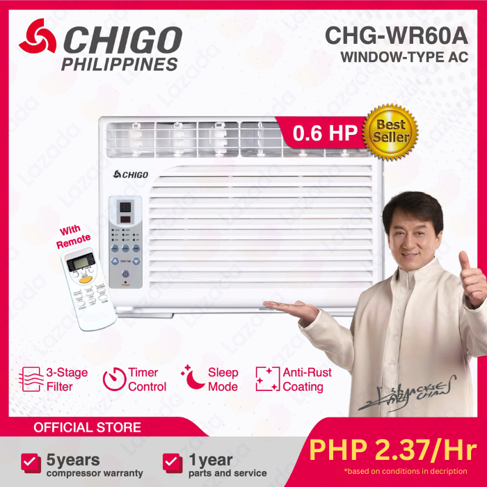 Chigo CHG-WR60A 0.6HP Remote Controlled Window Type Air Conditioner ...