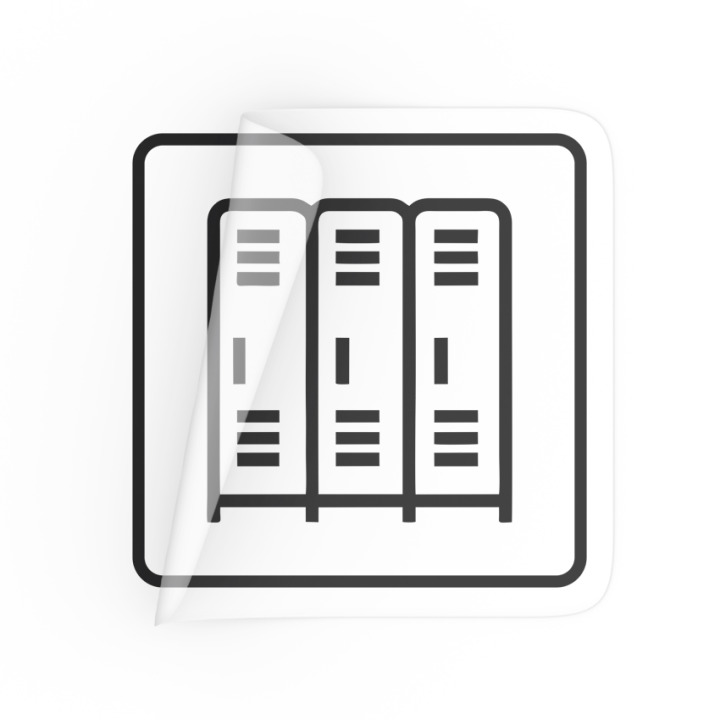 locker room sticker sign - locker sign sticker- locker room door stiker ...