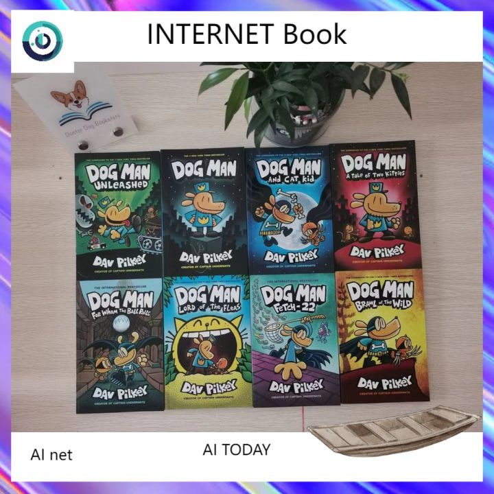 Dog man comic book softcover Books set by Dav Pilkey children books ...
