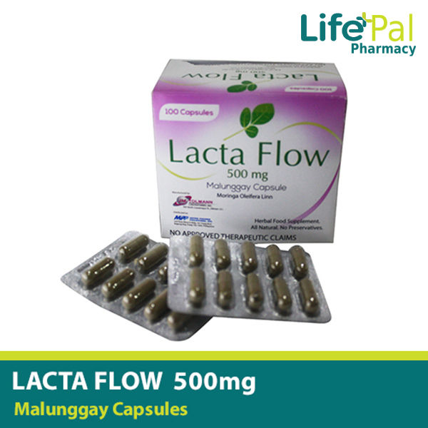 Lactaflow Malunggay Capsules 500mg 100s | Lazada PH