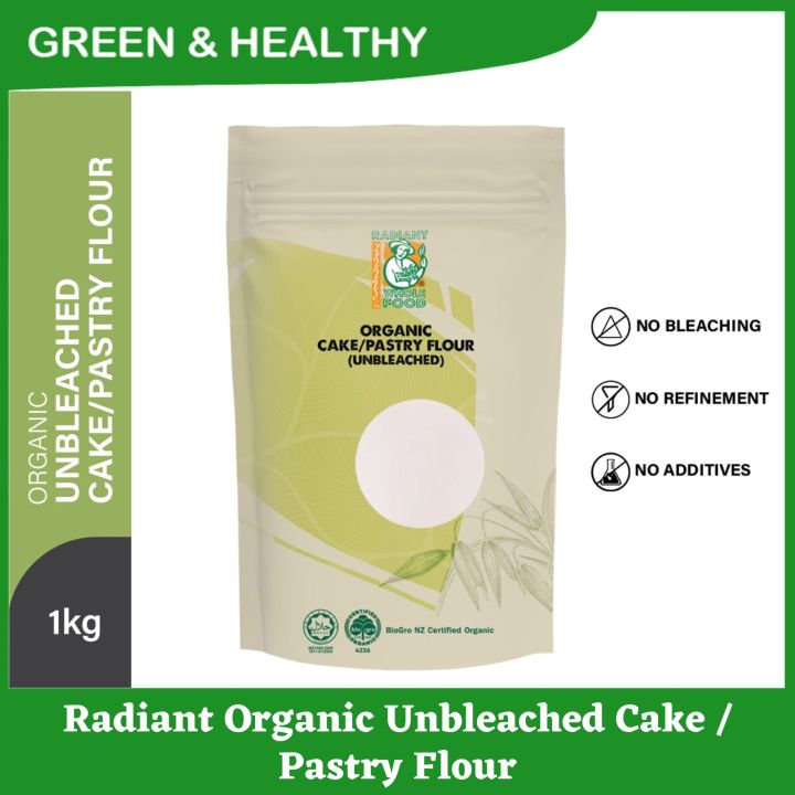 Radiant Organic Unbleached Cake / Pastry Flour 1kg | Lazada