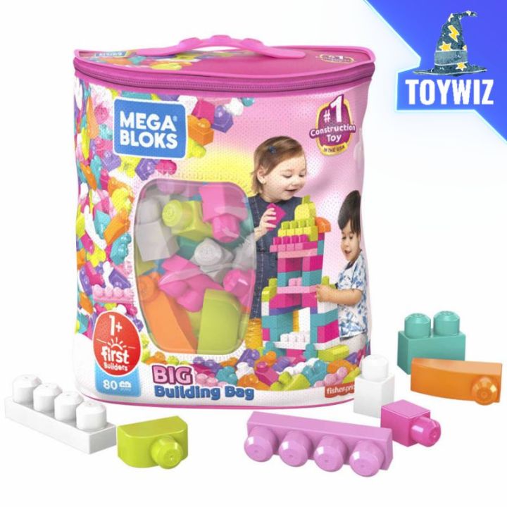 Mattel Mega Bloks First Builders Big Building Bag - DCH62 (80 Pcs ...
