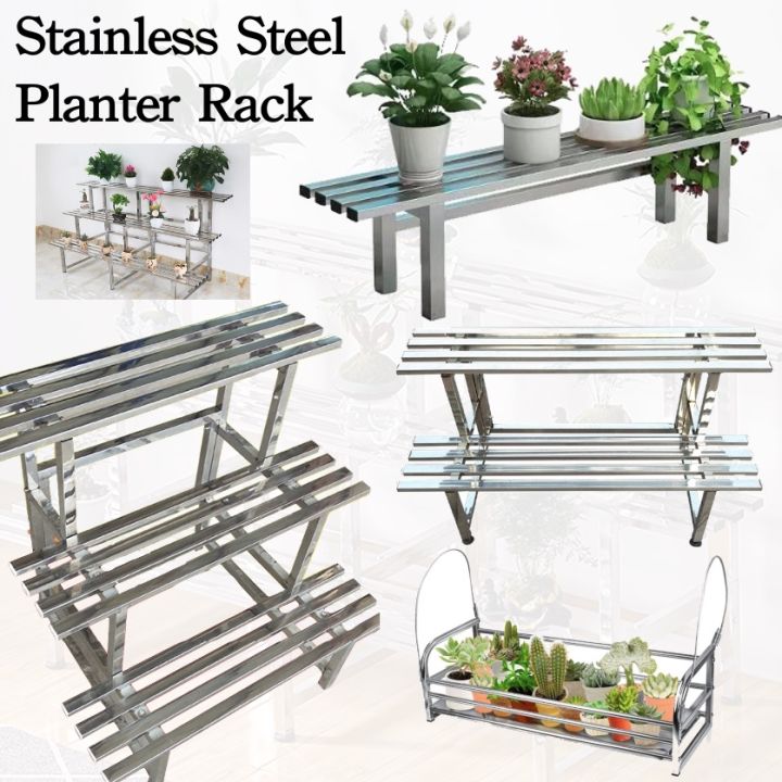 [HDB Parapet Corridor]Stainless Steel Hanging Plant Rack Planter ...