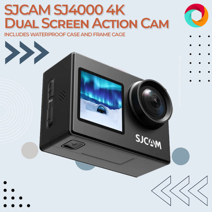 SJCAM SJ4000 Dual Screen 4K 30FPS/16MP Wi-Fi Action Camera 170° Ultra Wide Angle | Lazada PH