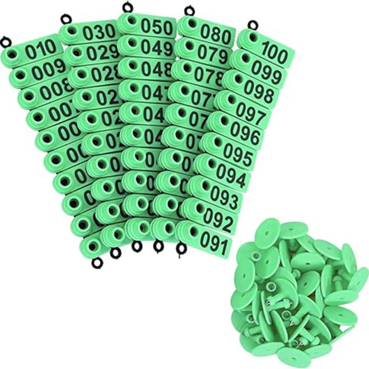 MOHE Animal Ear Number Tags Sheep Ear Tags for Breeding Equipment Pack ...