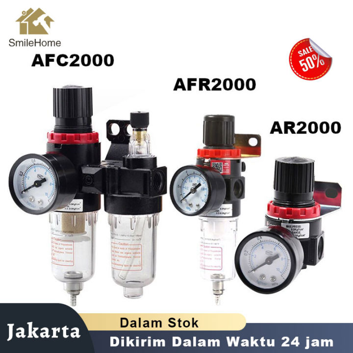Air Filter Regulator atau Saringan Kompresor Ar2000 Afr2000 Afc2000 Plus Coupler Sm Dan Pm Drat ...