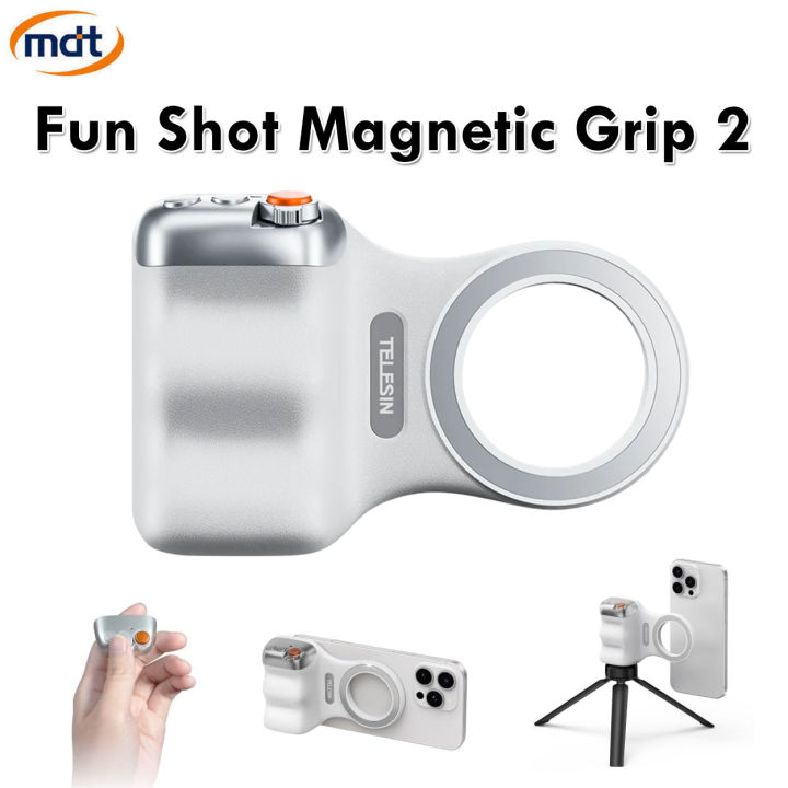 TELESIN Fun Shot Magnetic Phone Camera DSLR Style Shutter Grip for ...