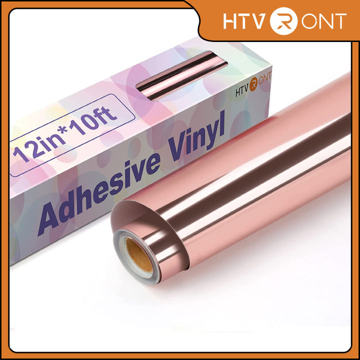 [12''x10FT]HTVRONT Craft Adhesive Vinyl Roll 30cm x 3m Gold Chrome ...