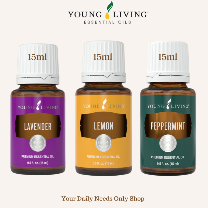 Young Living Allergy Trio Lavender Lemon Peppermint Essential Oil
