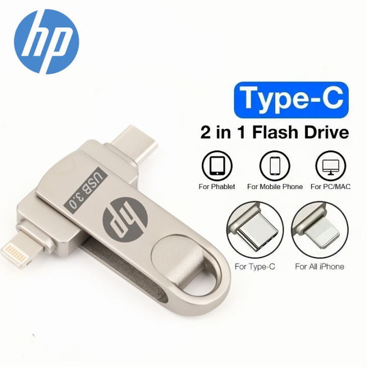 HP TYPE-C Flash Drive 1TB 2TB Pendrive for IPhone /Plus/X/ipad Usb/Otg ...