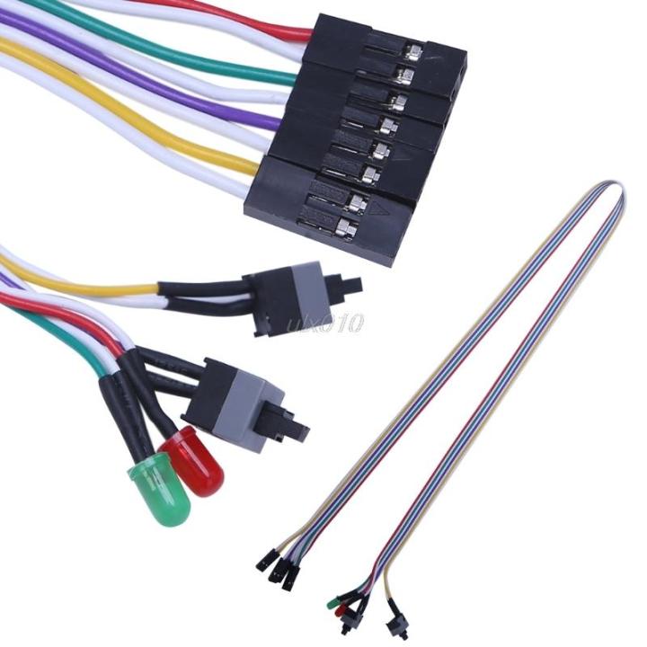 PC ATX Desktop Power Switch Cable Computer Case On Reset With HDD LED ...