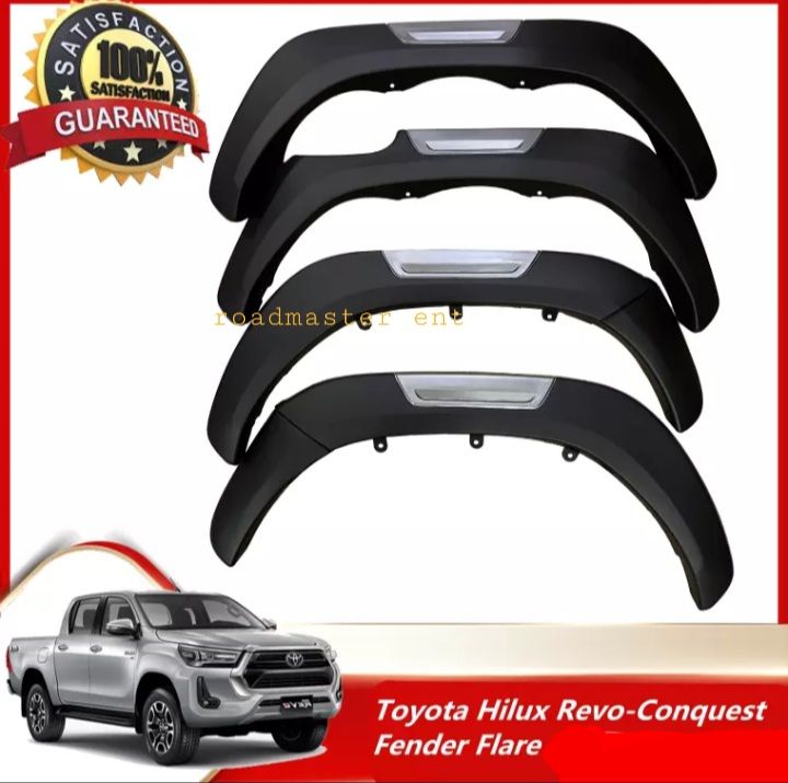 Toyota Hilux G Revo & Conquest 2016 to 2024 OEM Fender Flare Matteblack ...
