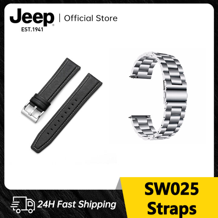 Jeep SW025 Metal Strap Leather Strap | Lazada PH