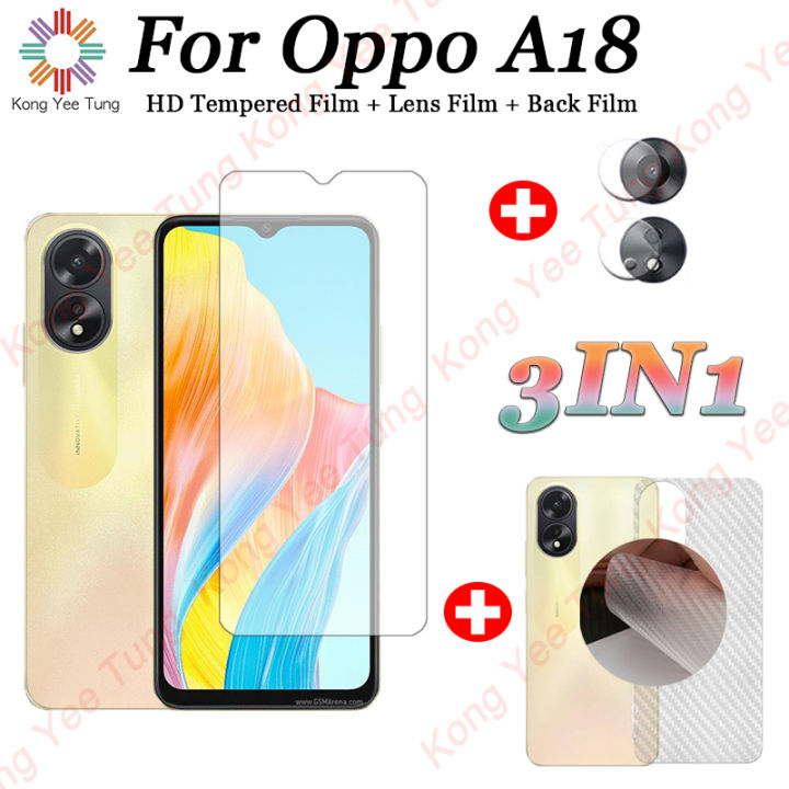 (3 trong 1)Oppo A18 kính cường lực Oppo A18 bọc hoàn toàn kính miếng ...