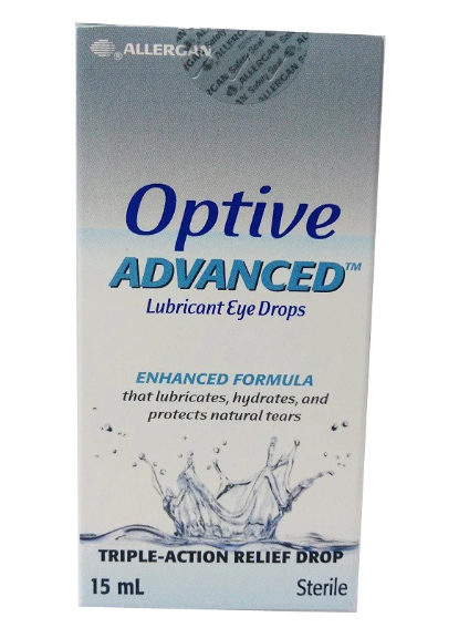 OPTIVE ADVANCED LUBRICANT EYE DROPS 15ML | Lazada