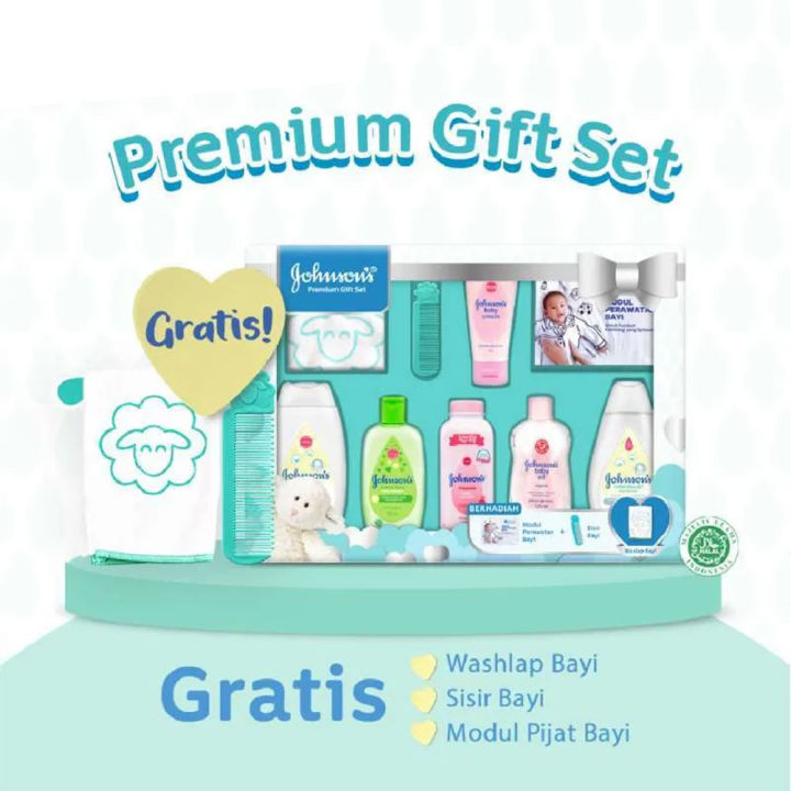 Johnsons Premium Baby Gift Set - Gift Pack Hadiah Bayi - Kado Hadiah ...