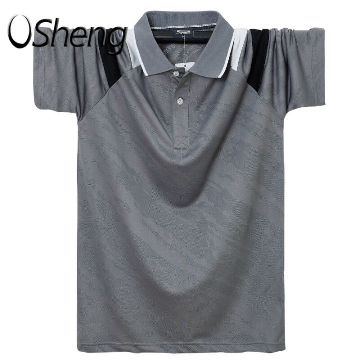 VSheng เสื้อโปโลสำหรับ6XL ขนาดใหญ่สำหรับผู้ชาย,เสื้อคอปก2023ยืดขนาด ...