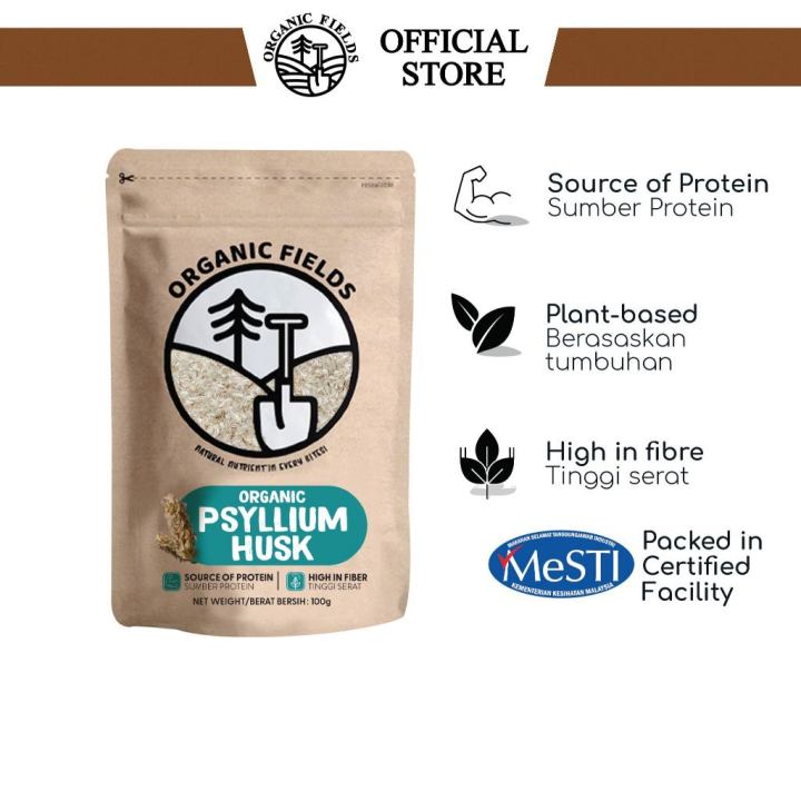 ORGANIC FIELDS Organic Psyllium Husk | Lazada