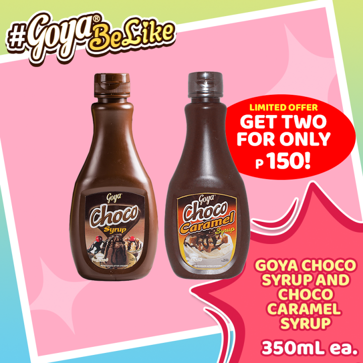 Goya Syrup Choco + Caramel Choco 350ml | Lazada PH
