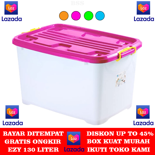 SHINPO / EZY CONTAINER BOX CB 130 LITER PLASTIK KOTAK WADAH PENYIMPANAN ...