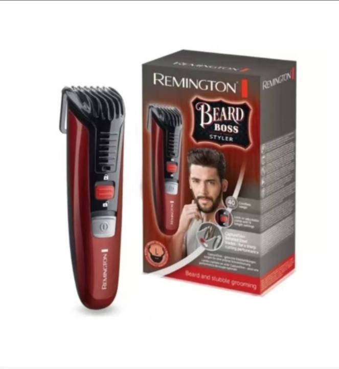 เครื่องตกแต่งทรงผม ปัตตาเลี่ยน REMINGTON MB-4125 สีแดง | Lazada.co.th