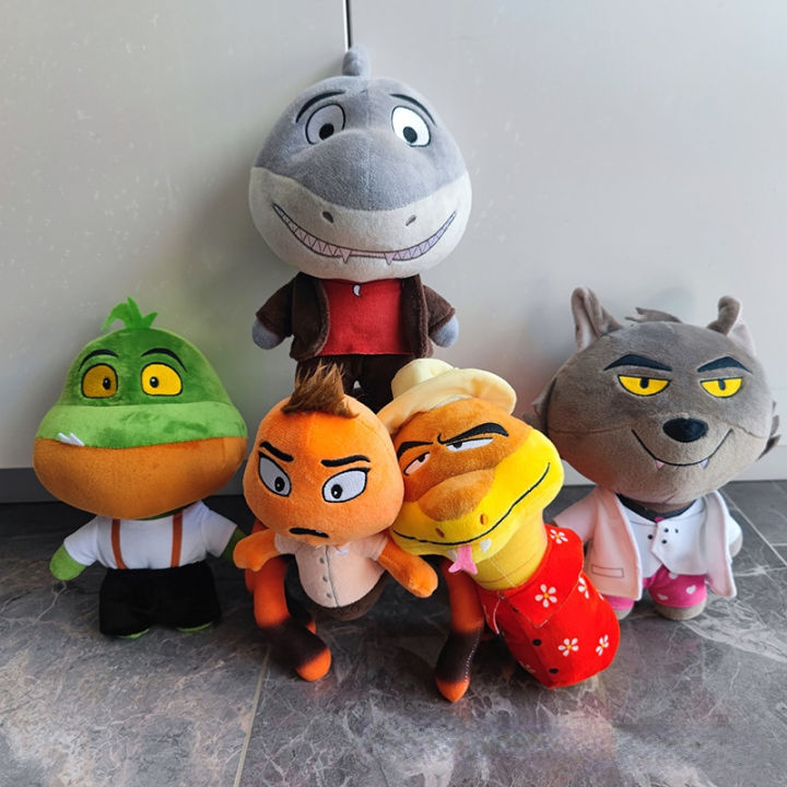 The Bad Guys Plush Toy The Bad Guys Collection Wolf Shark Spider and ...