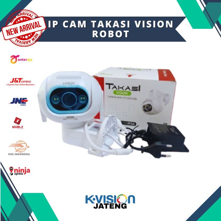 IP CAM TAKASI VISION ROBOT | Wifi Camera Rotate Pan Tilt 2 | Lazada ...