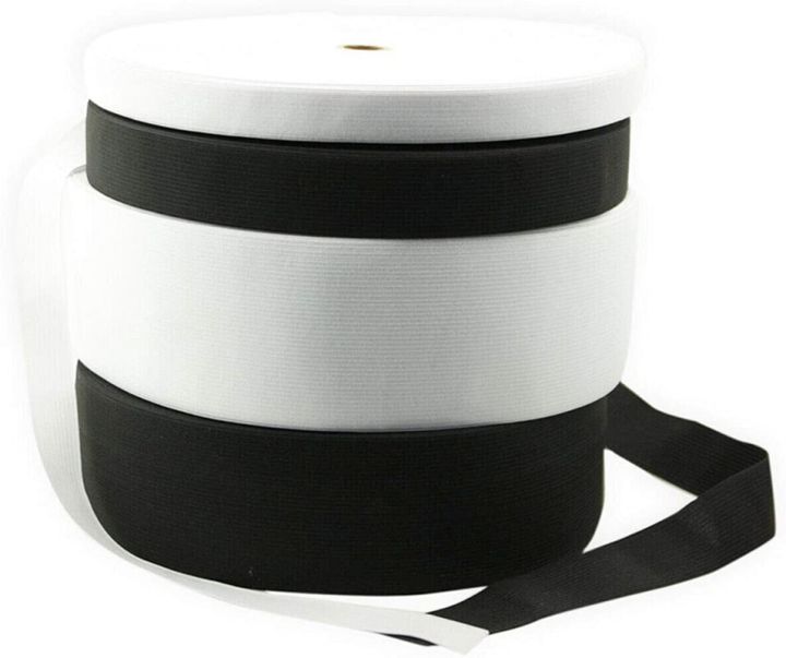 5Meter 15-60MM White Black Elastic Band Spandex Belt Trim Sewing/Rubber ...