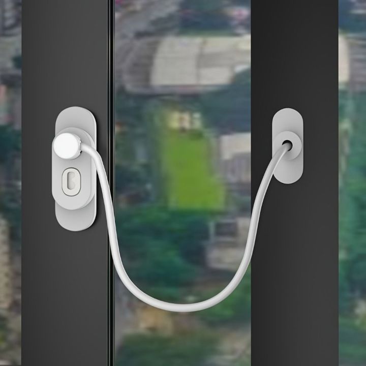 MKEB Thickened Window Safety Lock With 4 Screws and 1 Key Metal Door ...