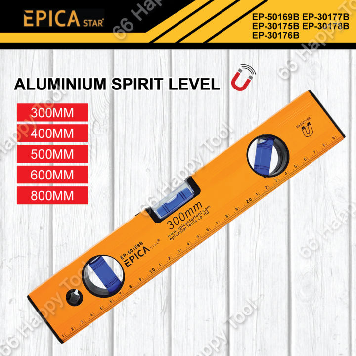 EPICA STAR Aluminum Spirit Level 300mm/400mm/500mm/600mm/800mm ...
