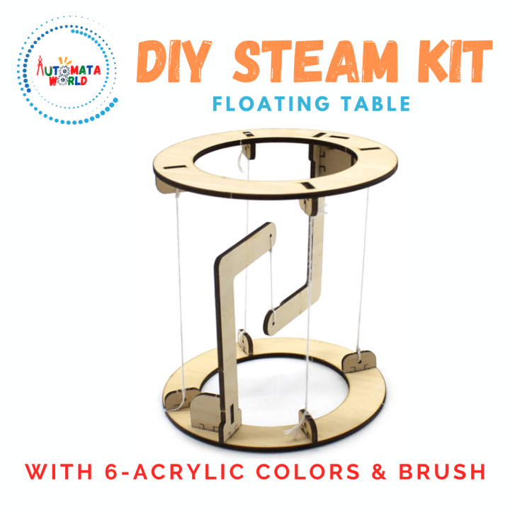 Automata World Floating Table Tensegrity DIY Kit, DIY STEAM Kit ...