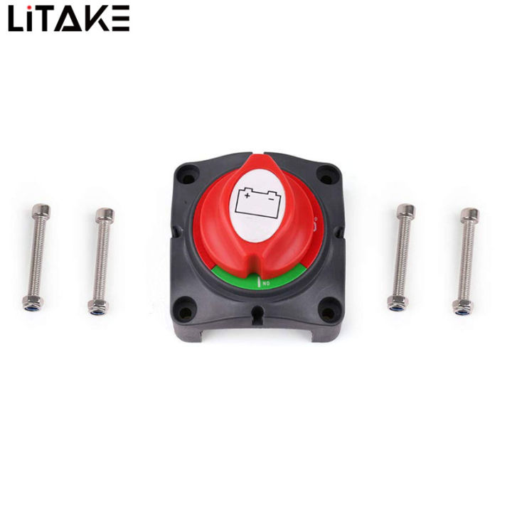 12V-48V Battery Disconnect Switch 1-2-Both-Off Battery Master Cut Shut ...