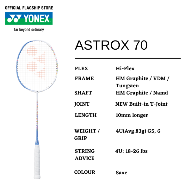 Yonex Astrox 70 Badminton Unstrung Racquet Frame | Lazada