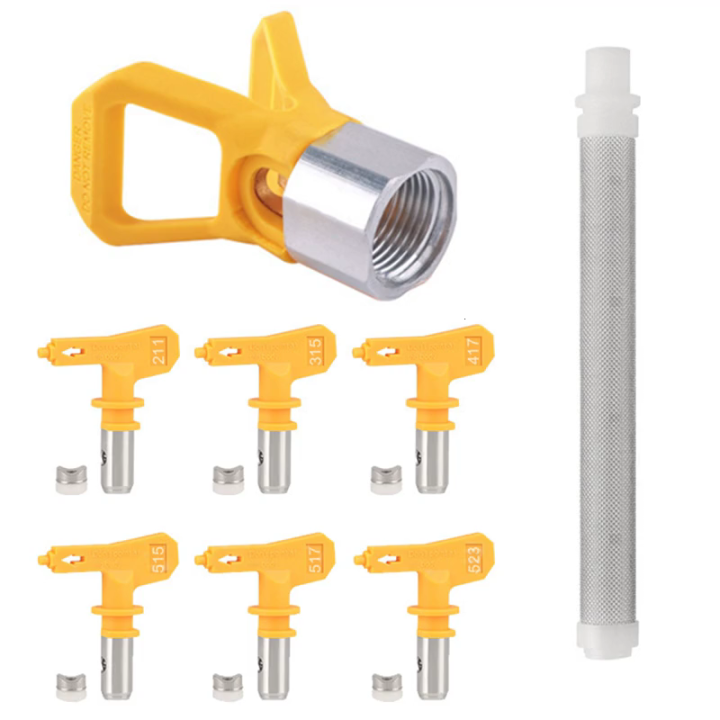 Complete Airless Sprayer Nozzle Accessory Pack With & Seat For Smooth ...