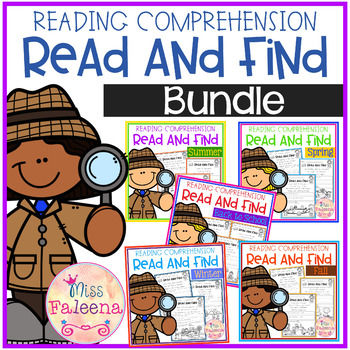 Worksheet Reading Comprehension - Read and Find Bundle | Lazada.co.th