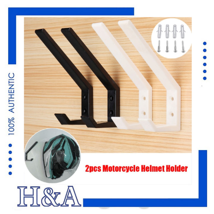 H&A Helmet Hook for Motorcycle 2pcs Motorcycle Helmet Clothes ABS Hook ...
