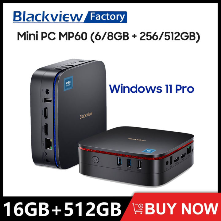 Blackview MP60 Mini PC Intel N-series CPU Windows 11 Pro VESA Mount Support Mini PC | Lazada PH
