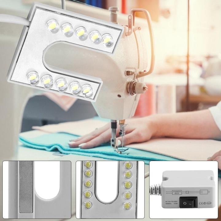LED Light Flexible Gooseneck Lamp with Magnetic Base for Sewing Machine ...