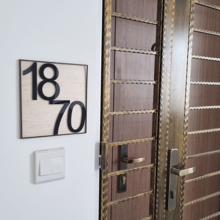 Made in SG | Customised Door Unit Number | Unit Number Signage ...