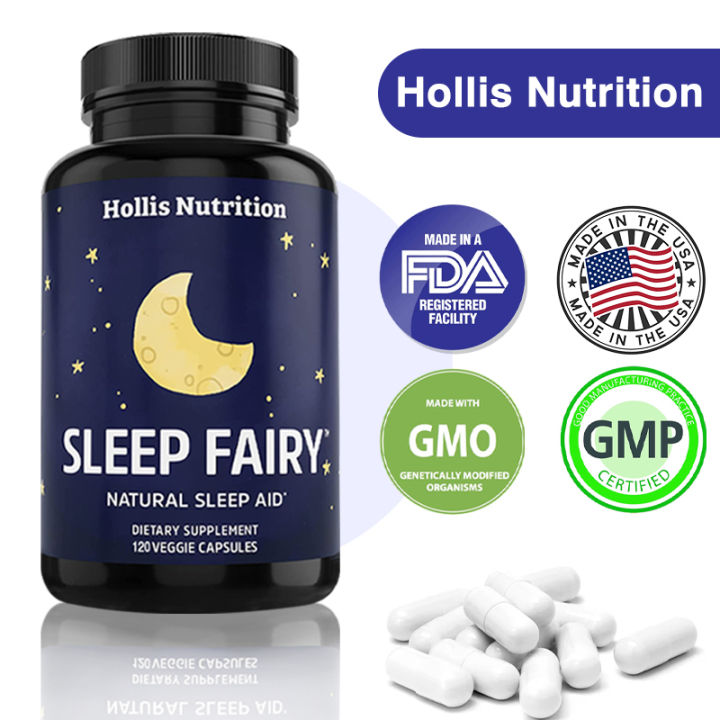 Natural Sleep Aid, Sleep Supplement na may Magnesium, Valerian Root ...