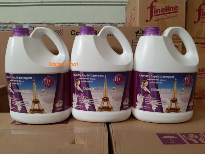 [HCM](SGT) Nước giặt xả HiClass màu Tím đậm đặc Can 3500ml | Lazada.vn