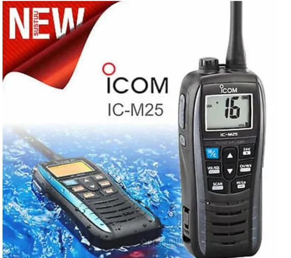 HT Icom IC-M25 VHF RadioMarine Tranceiver waterproof IPX7 radio M25 ...