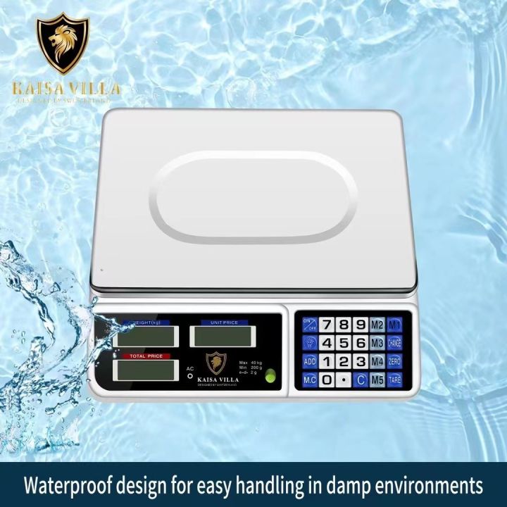 KaisaVilla Rechargeable Digital Price Scale Computing Scale ...