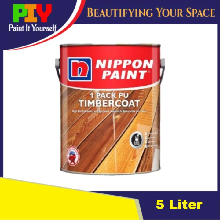 Nippon Paint 1 Pack PU Timbercoat Cat (Page 2) Varnish Tahan Lama 5L ...