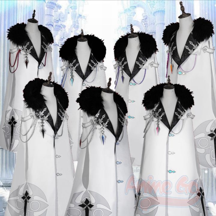 Game Genshin Impact Fatui Cosplay Costume Doctor Arlecchino The Captain ...